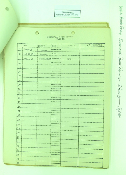 384th Wartime Documents / Individual Sortie Records / S | 384th ...