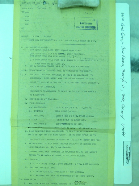 384th Wartime Documents / Combat Mission Records and Plans / February ...
