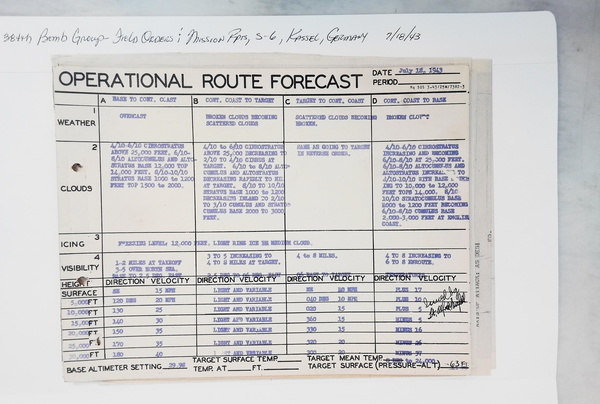384th Wartime Documents / Combat Mission Records and Plans / July 1943 ...