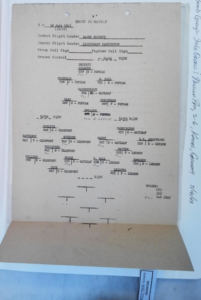 384th Wartime Documents / Combat Mission Records and Plans / July 1943 ...