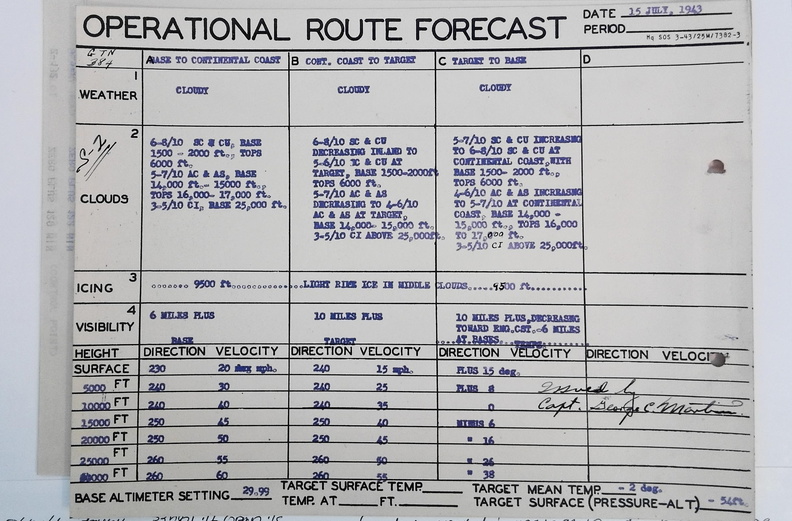 1943-07-15 Mission Plan 1721-03-003 | 384th Bombardment Group (Heavy ...